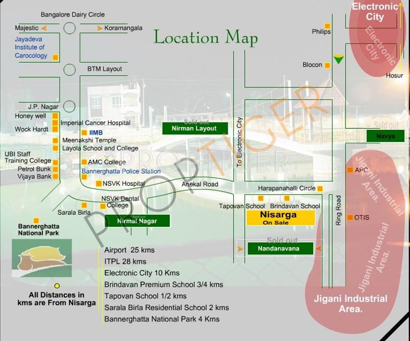 Nirman Nandanavana Plots in Jigani, Bangalore - Price, Location Map ...