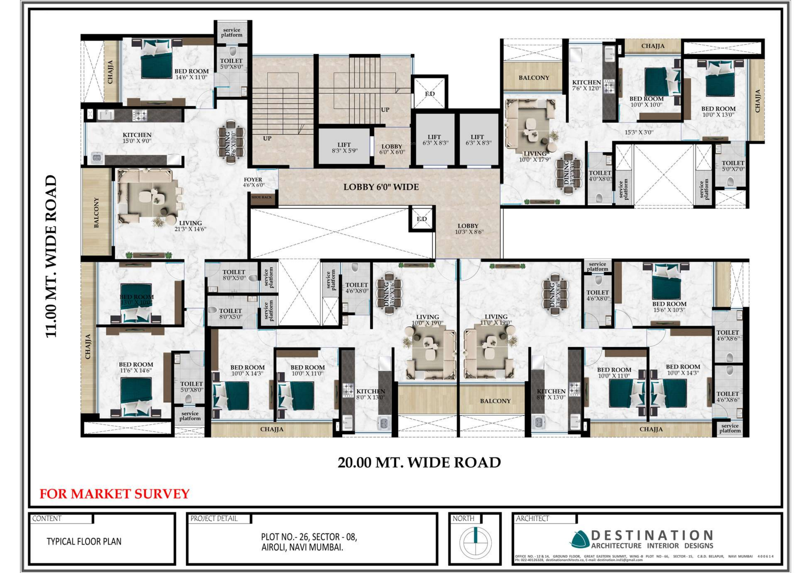 1251 sq ft 3 BHK 3T Apartment for Sale in Pacific Properties Mumbai One ...