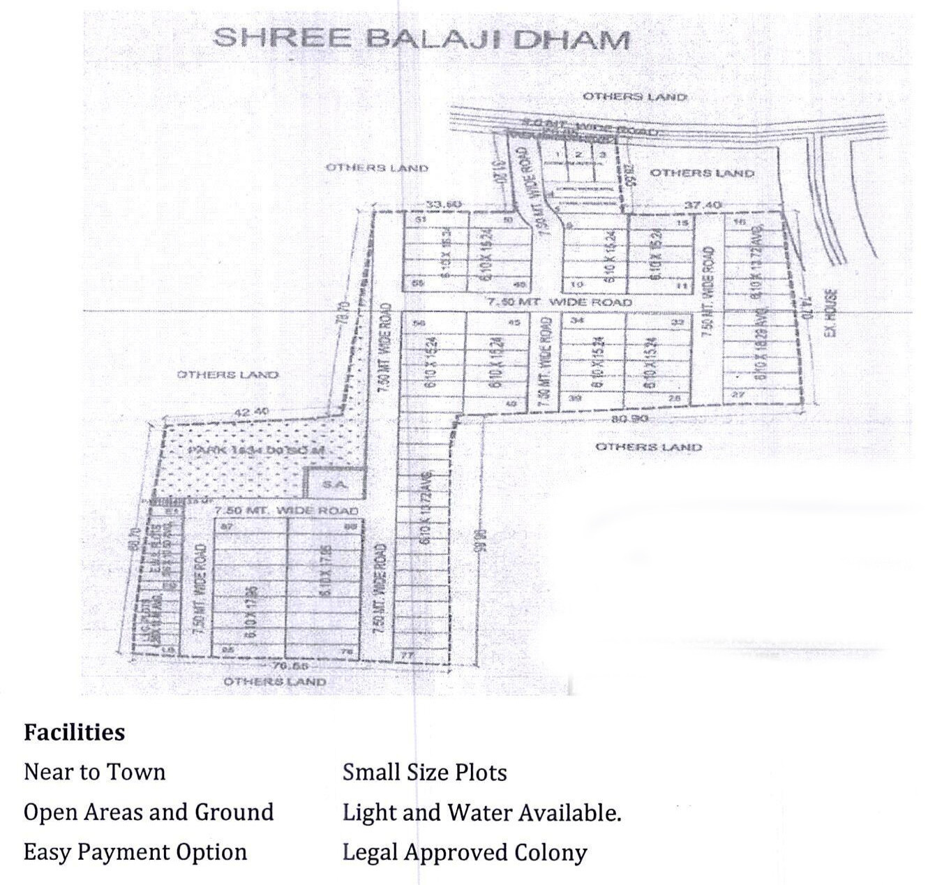 523 sq ft Plot for Sale in Sam Infrastructure Shree Balaji Dham Sanwer ...
