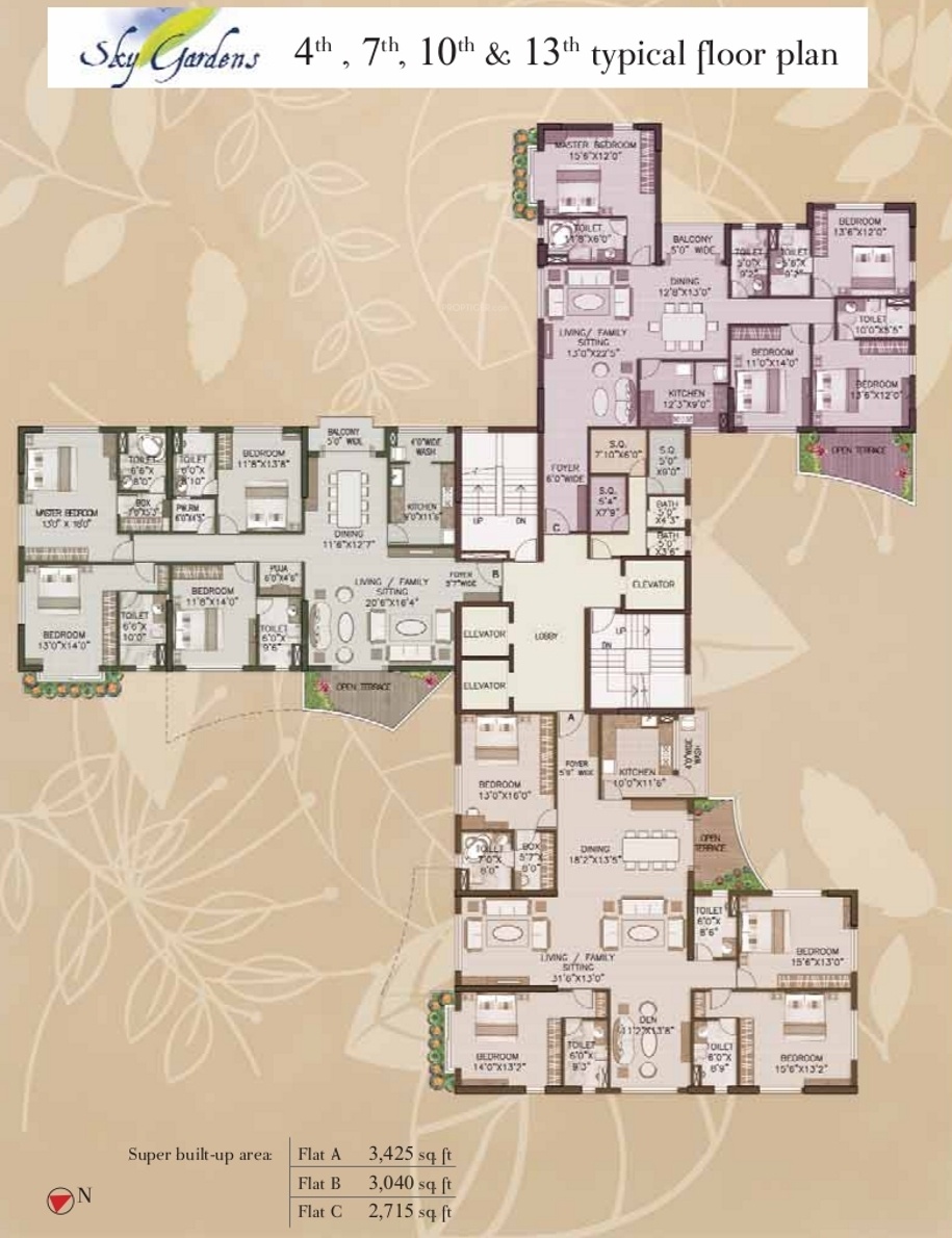 Orbit Sky Gardens in Ballygunge, Kolkata - Price, Location Map, Floor ...