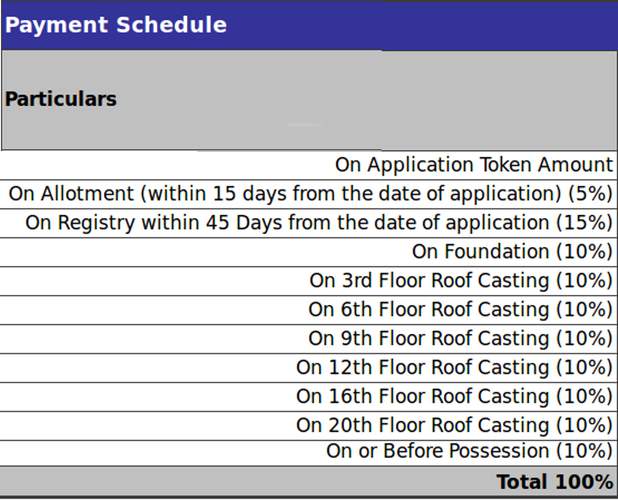 Payment Plan Image of Mounthill Realty Pvt Ltd Pyramid Khalapur Mumbai ...