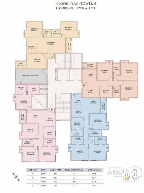 Cluster Plan Image - for sale at - Proptiger.com