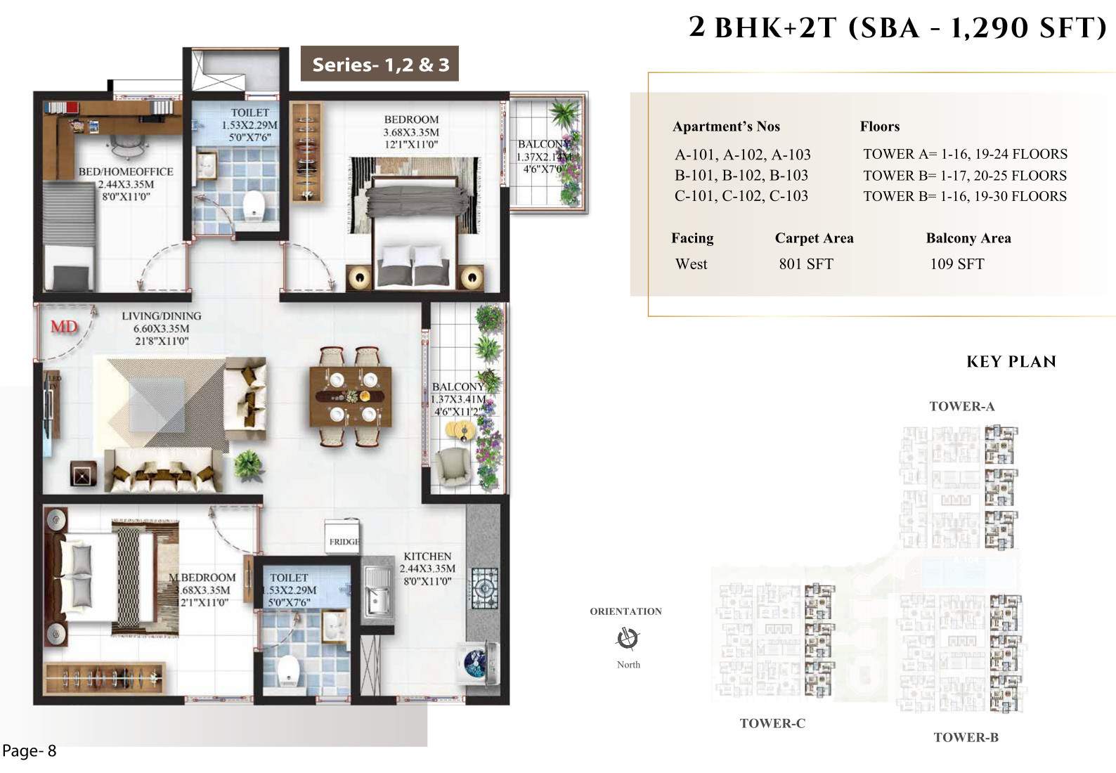 SBR Minara in Sai Baba Ashram, Bangalore - Price, Location Map, Floor ...