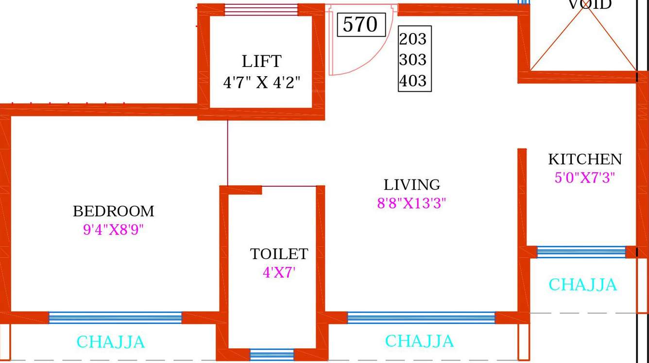 274 sq ft 1 BHK 10T Apartment for Sale in Aryan Enterprises Sandhya ...