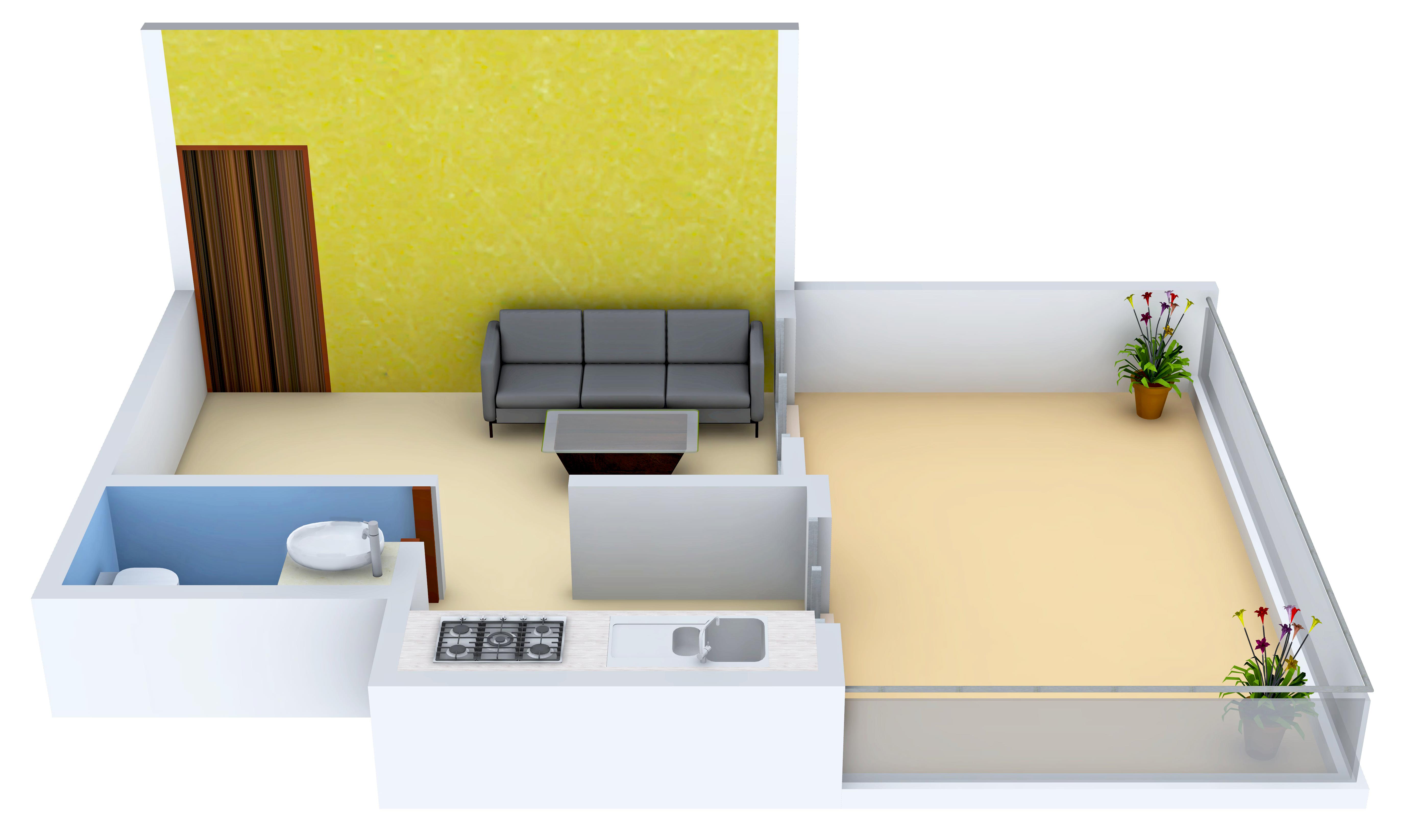 375 sq ft 1 BHK 1T Apartment for Sale in Kotak Builders Royale Palghar ...