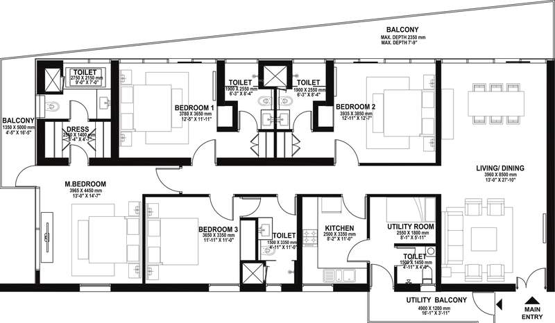 Floor Plan Image - Available for sale - Proptiger.com