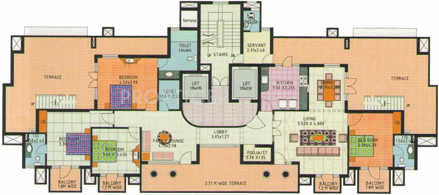 5324 sq ft 4 BHK Penthouse Floor Plan (4BHK+4T(Pent House) 5324 sq ft ...