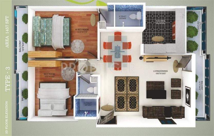 PanaCea Golden Nest in Varthur, Bangalore - Price, Location Map, Floor ...