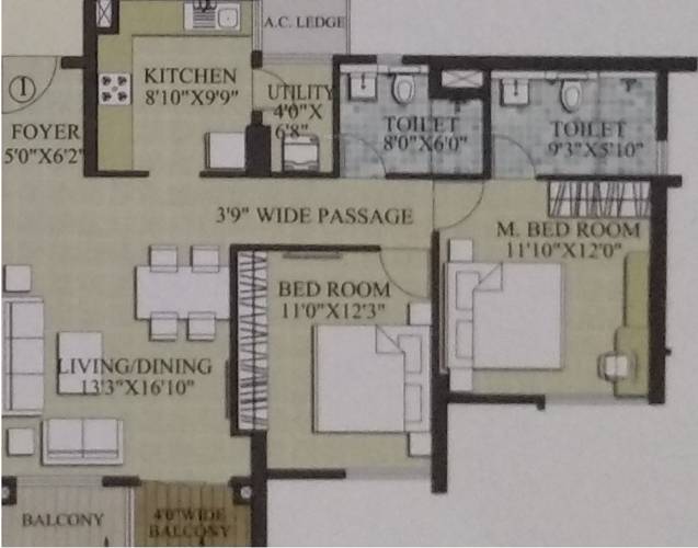Floor Plan Image - Available for sale - Proptiger.com