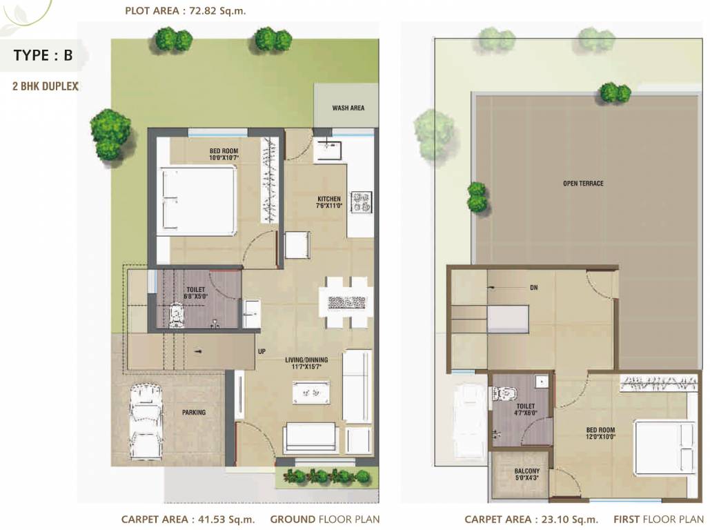 696 sq ft 2 BHK 2T Villa for Sale in Maa Chamunda JP Greens Waghodia ...