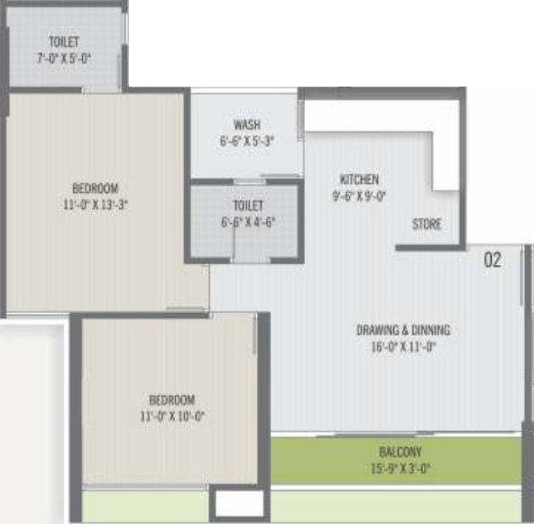 Floor Plan Image - Available for sale - Proptiger.com